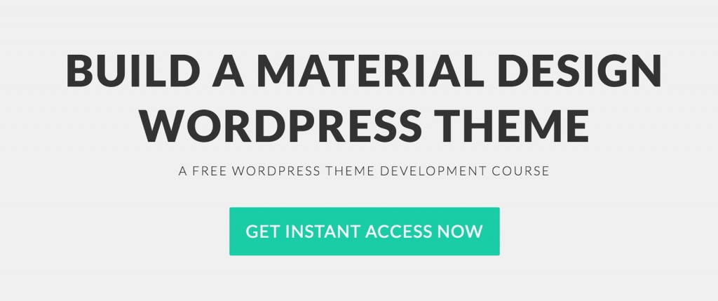 How to build a Material Design WordPress Theme